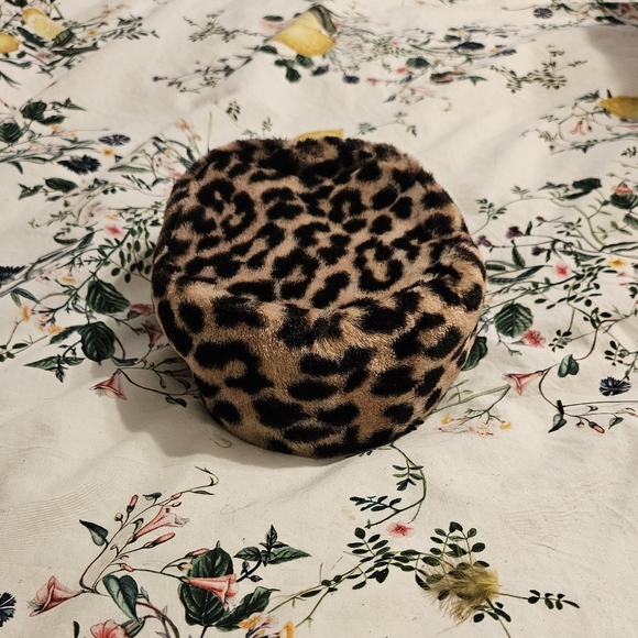 Accessories | Leopard Print Pillbox Faux Fur Hat | Poshmark